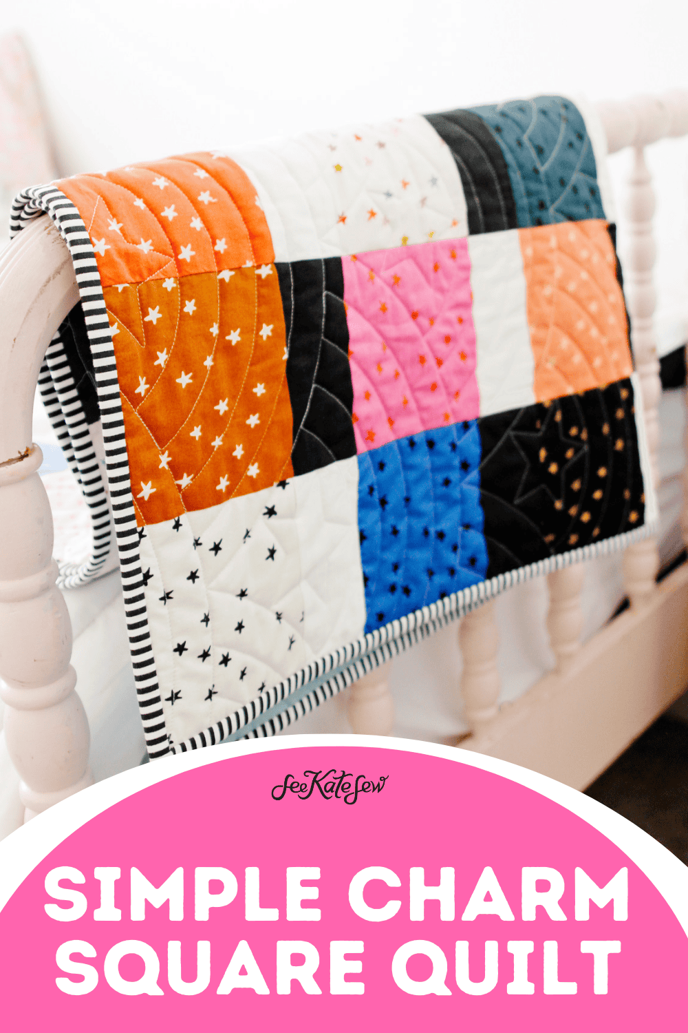 Easy Charm Square Quilt Pattern - see kate sew