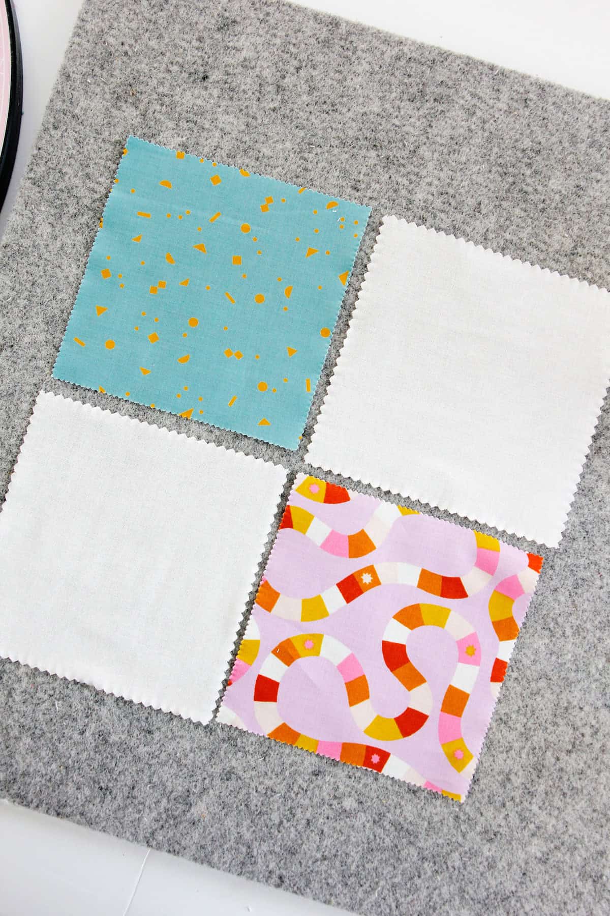 Basic Checkerboard Quilt Pattern with Charm Squares - see kate sew