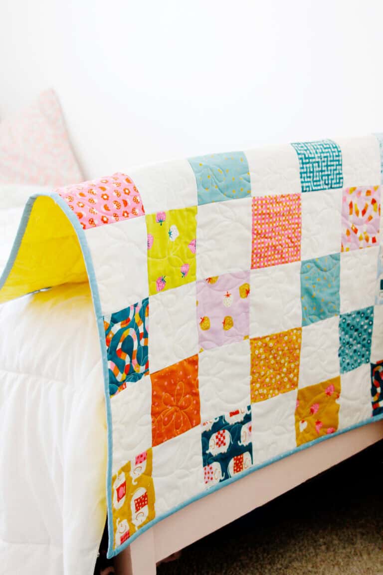 Basic Checkerboard Quilt Pattern with Charm Squares - see kate sew