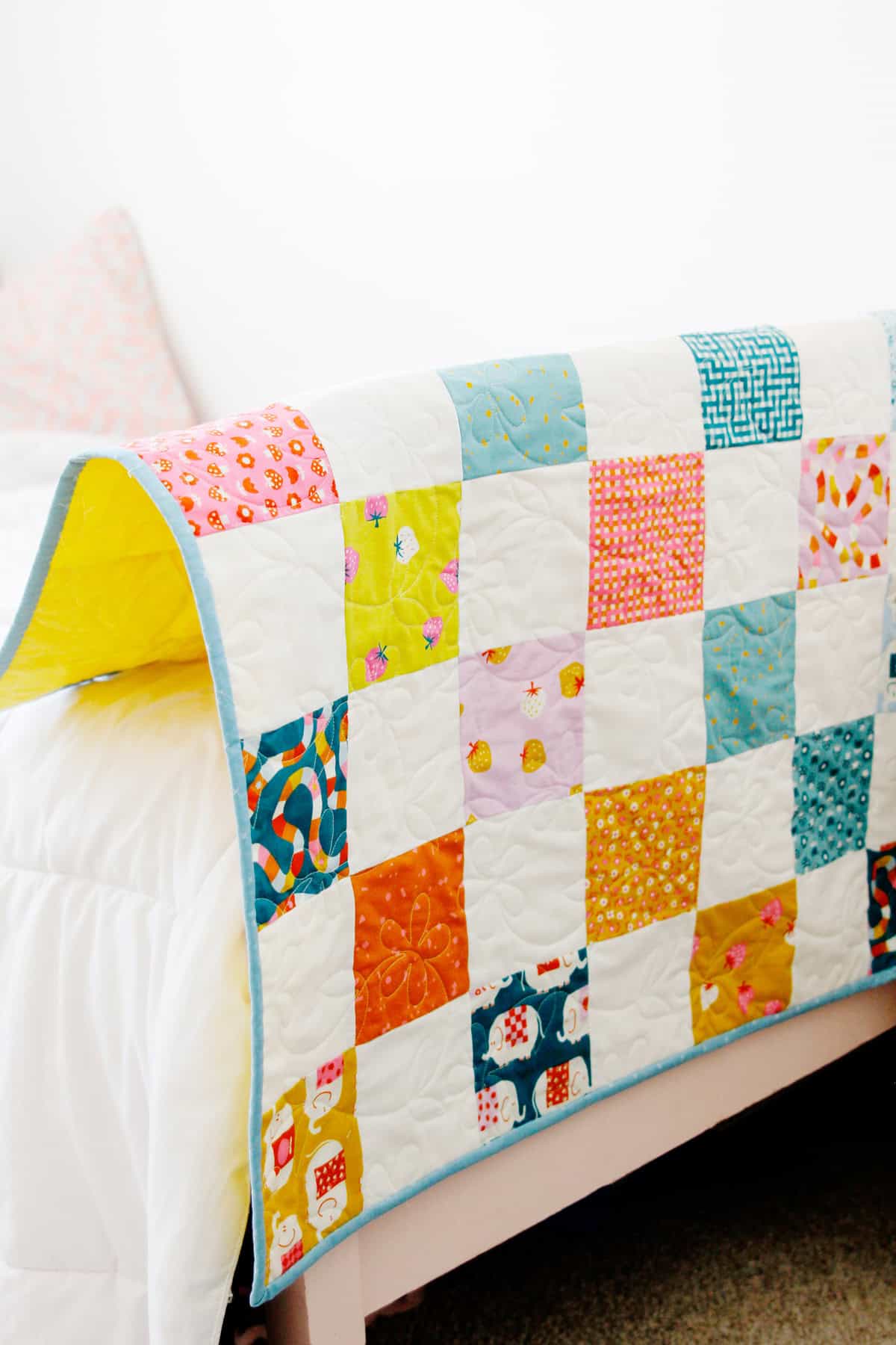 Basic Checkerboard Quilt Pattern with Charm Squares - see kate sew