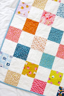 Basic Checkerboard Quilt Pattern with Charm Squares - see kate sew