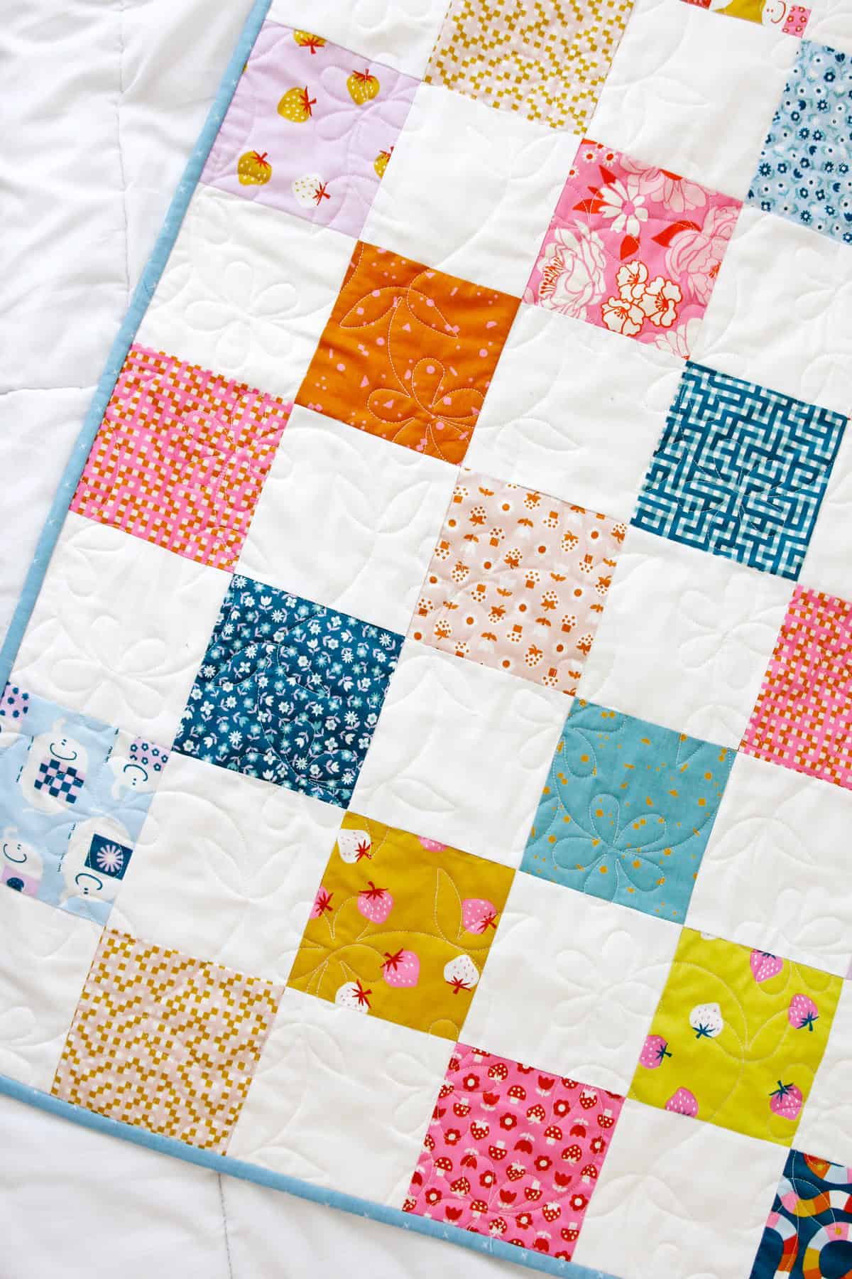 Basic Checkerboard Quilt Pattern with Charm Squares - see kate sew