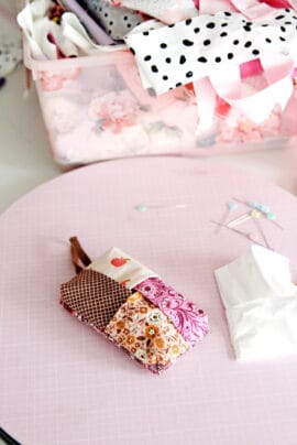 Tissue Holder Sewing Pattern with Scraps - see kate sew