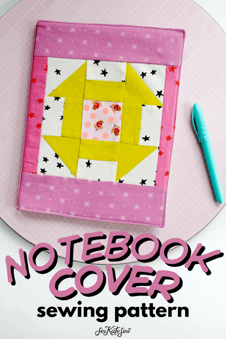 Quilted Composition Notebook Cover - see kate sew