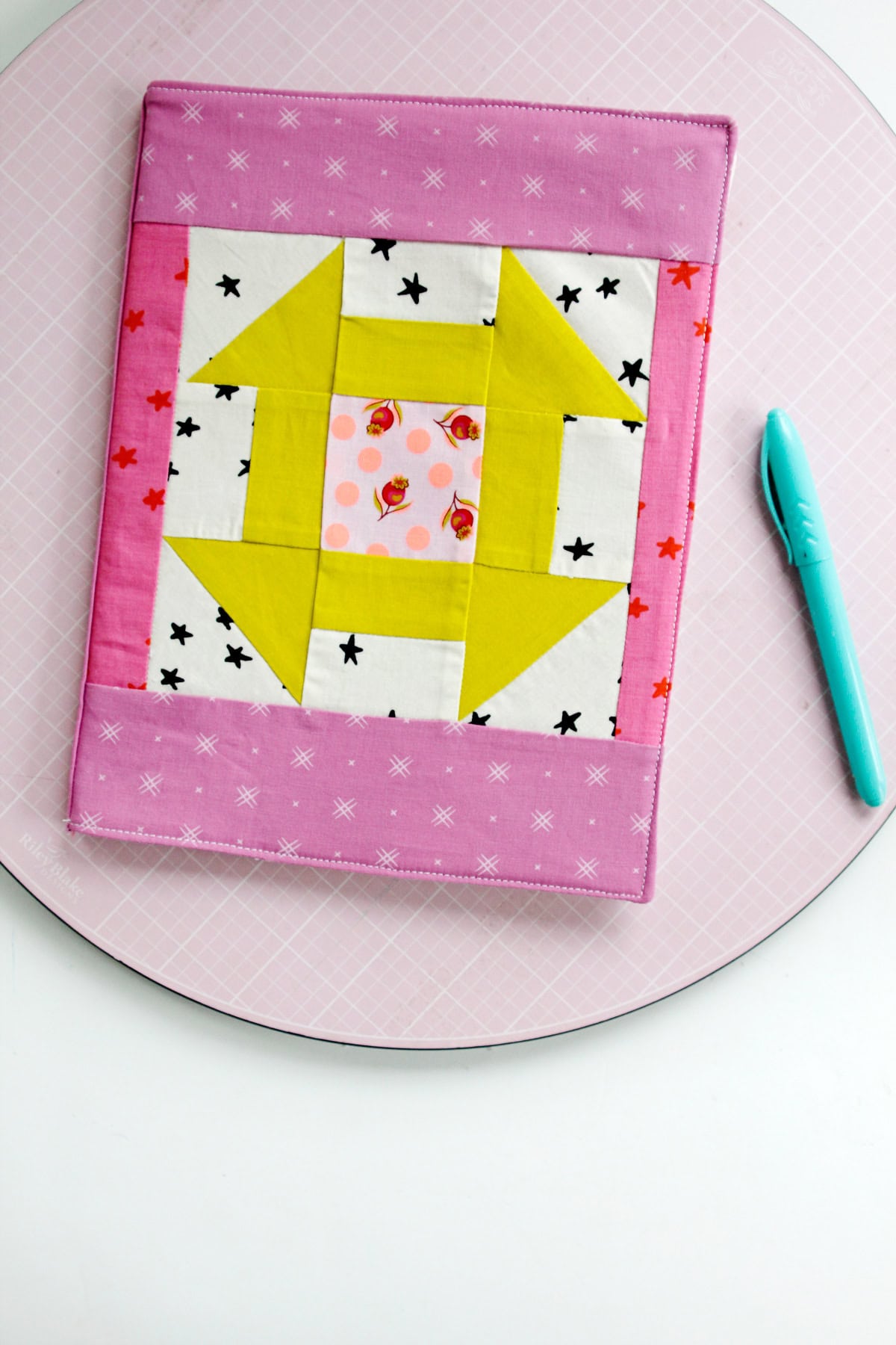 Quilted Composition Notebook Cover - see kate sew