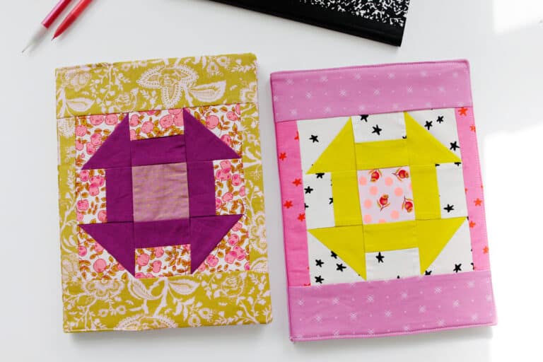 Quilted Composition Notebook Cover - see kate sew