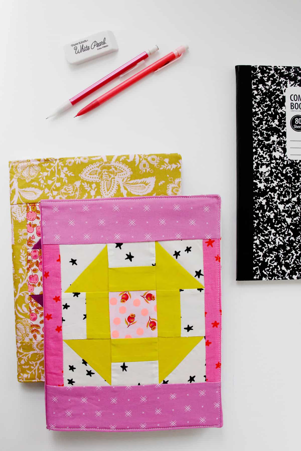 Quilted Composition Notebook Cover - see kate sew