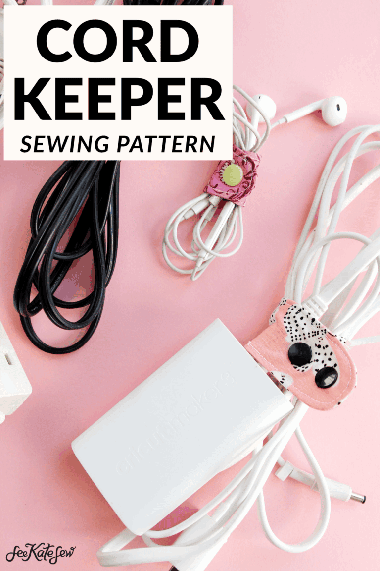 Cord Keeper Sewing Pattern - see kate sew