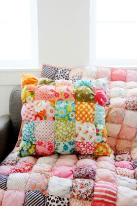 Puff Pillow Sewing Pattern - see kate sew