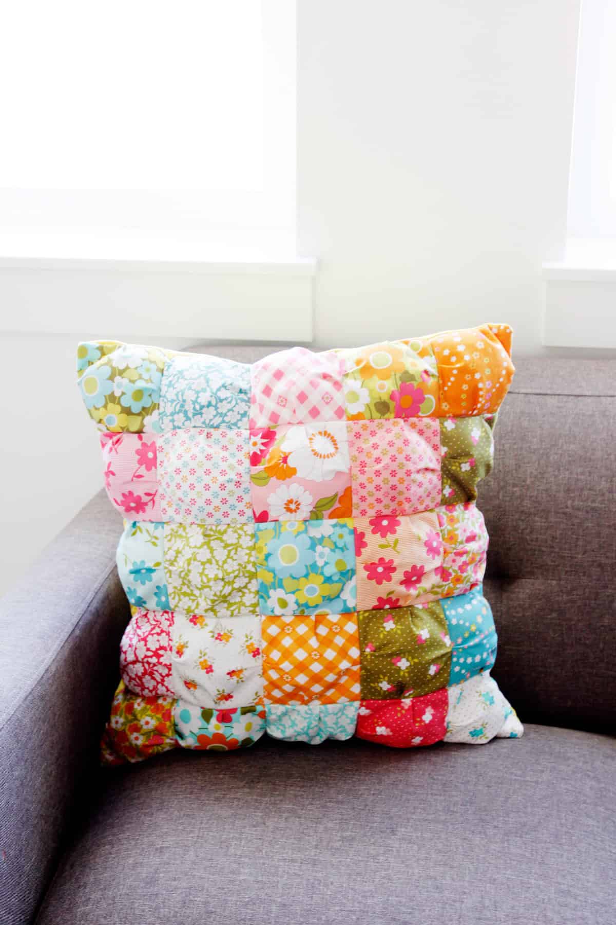 Puff Pillow Sewing Pattern - see kate sew