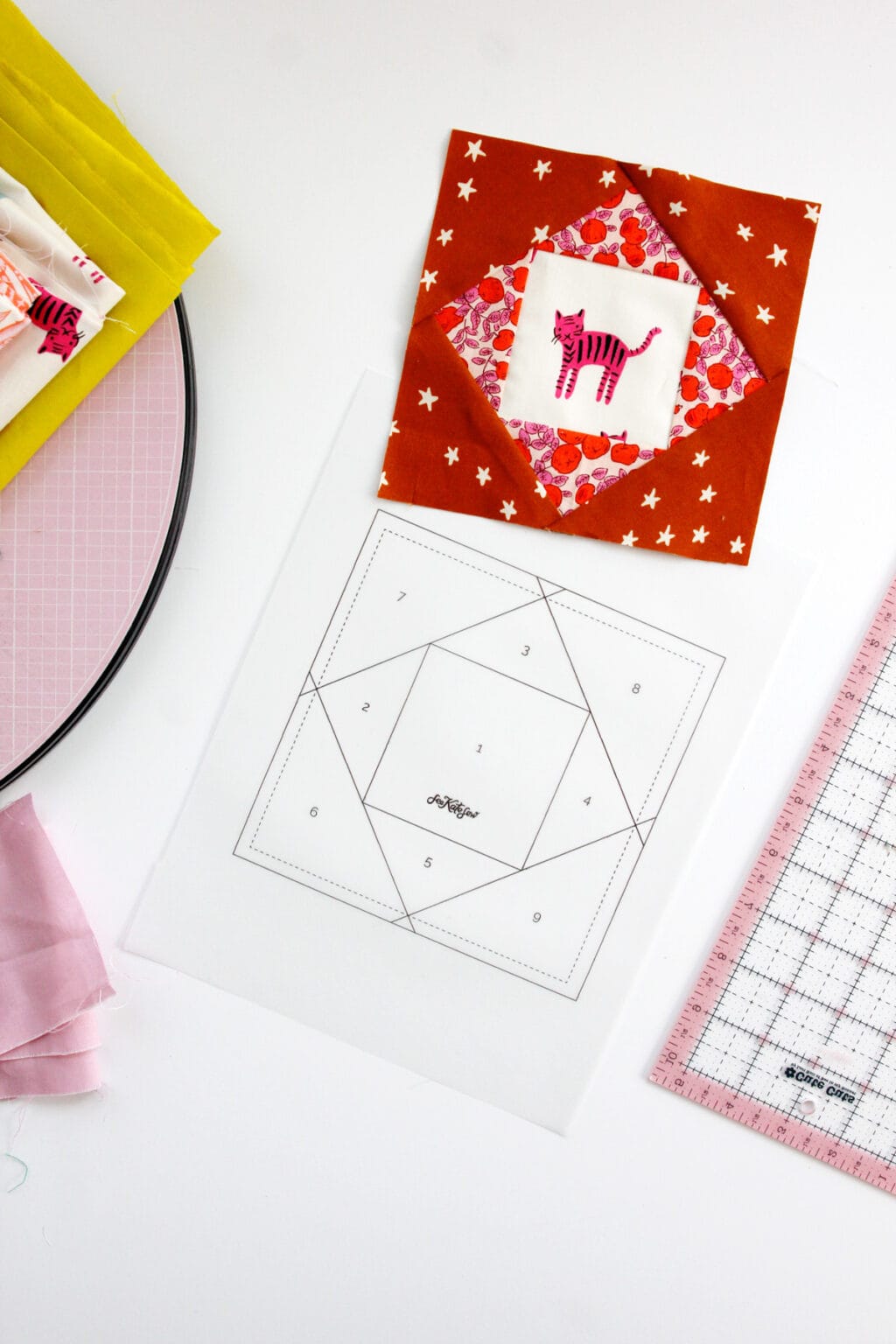 Economy Block FPP Quilt Block Tutorial - see kate sew